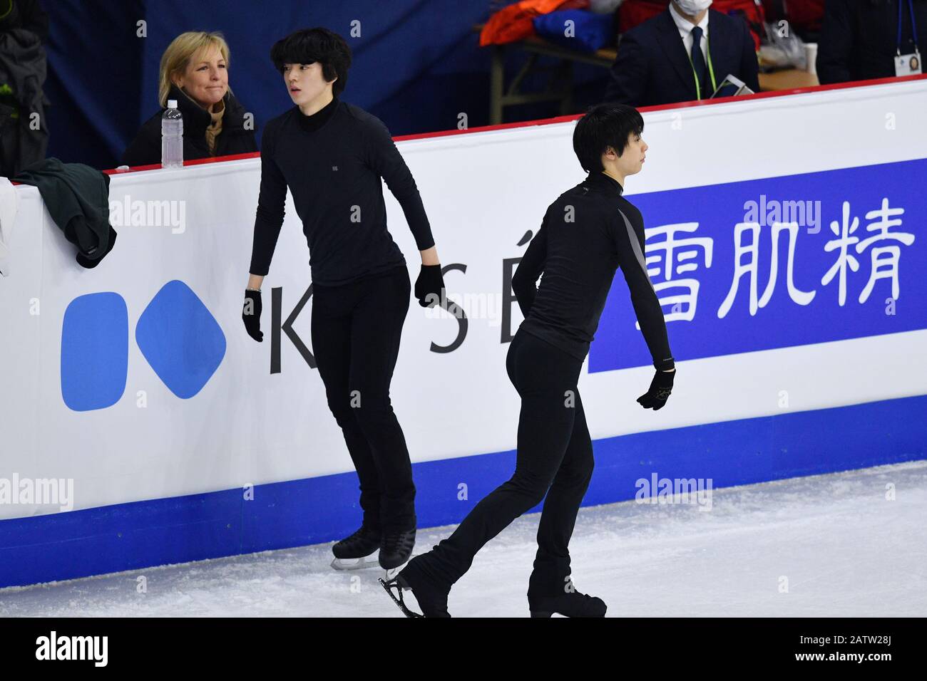 Seoul, SOUTH KOREA. 5th Feb, 2020. (L-R) Tracy Wilson, JunHwan Cha (KOR ...