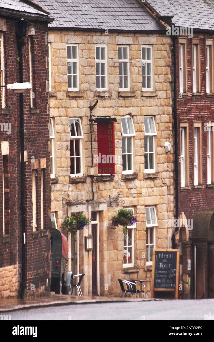 French restaurant in Hexham, Northumberland Stock Photo - Alamy