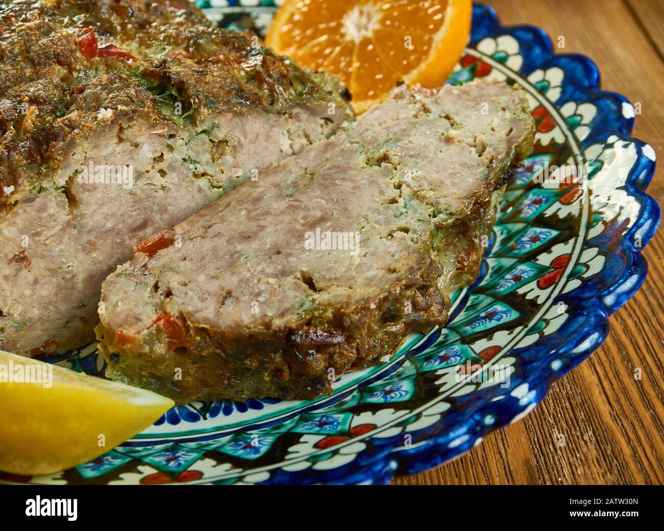 Moroccan Spiced Lamb Meatloaf, with Moroccan seasonings, , garlic ...