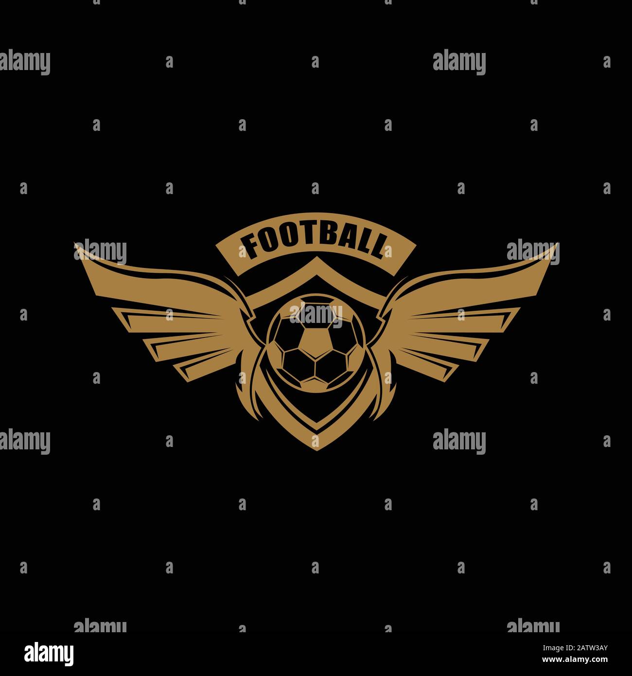 Soccer Icons with Shield - Soccer label with sample text Vector Soccer ...