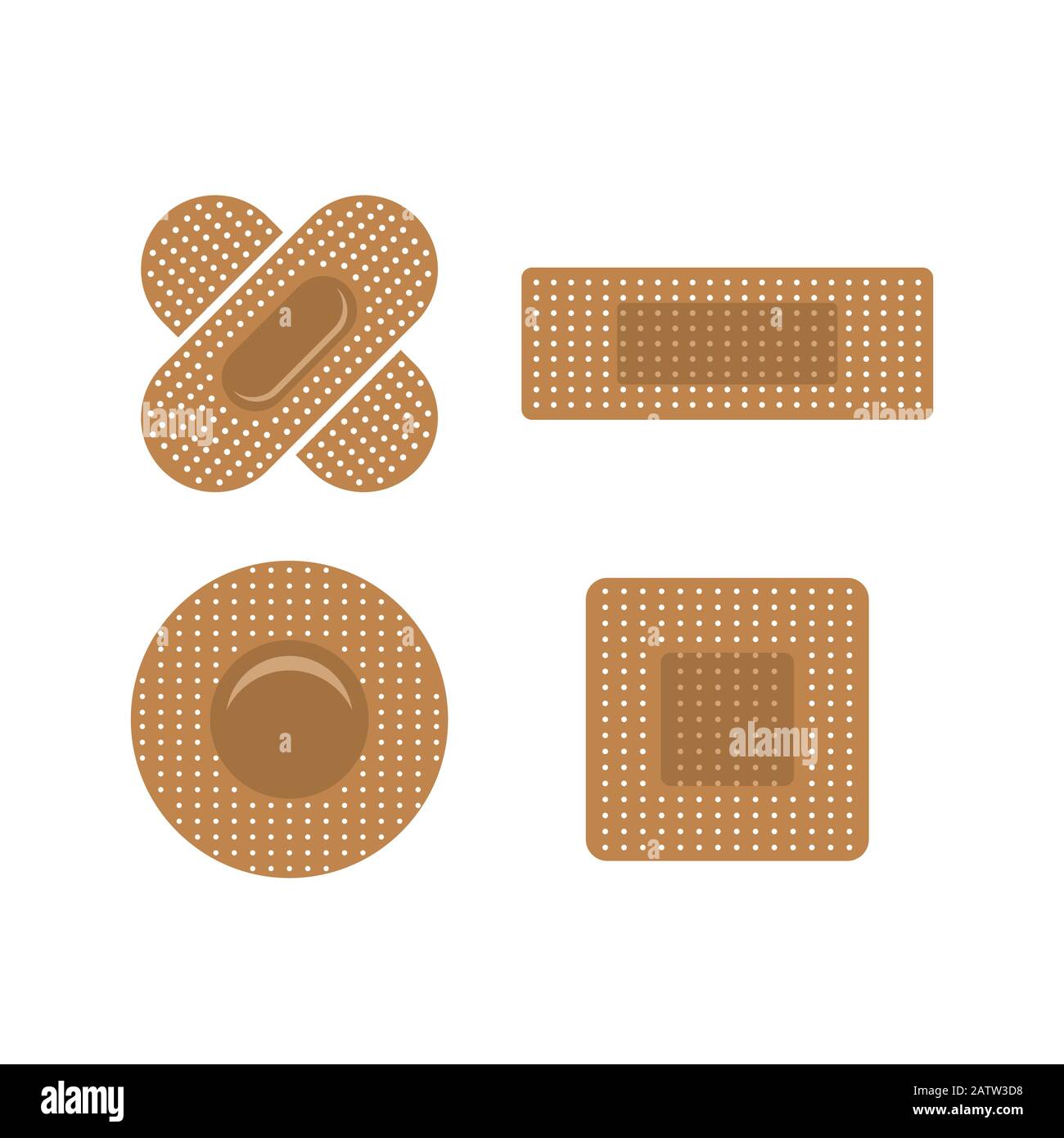 Elastic medical plasters. Adhesive bandage, called a sticking plaster ...