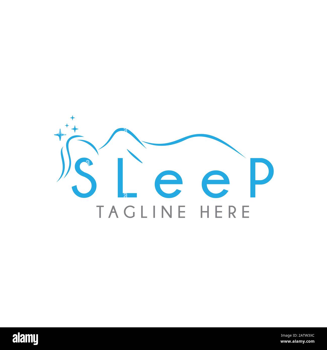 sleep care logo vector. icon template Stock Vector Image & Art - Alamy