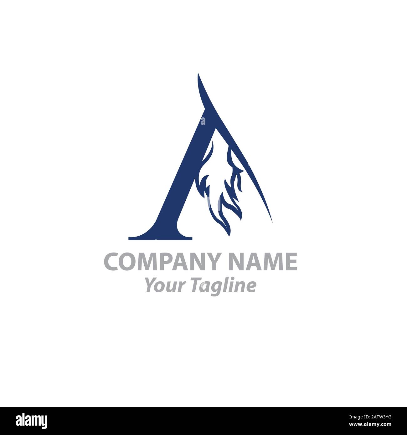 Letter A Logo. A Letter Design Vector with Golden Colors and Bubbles ...