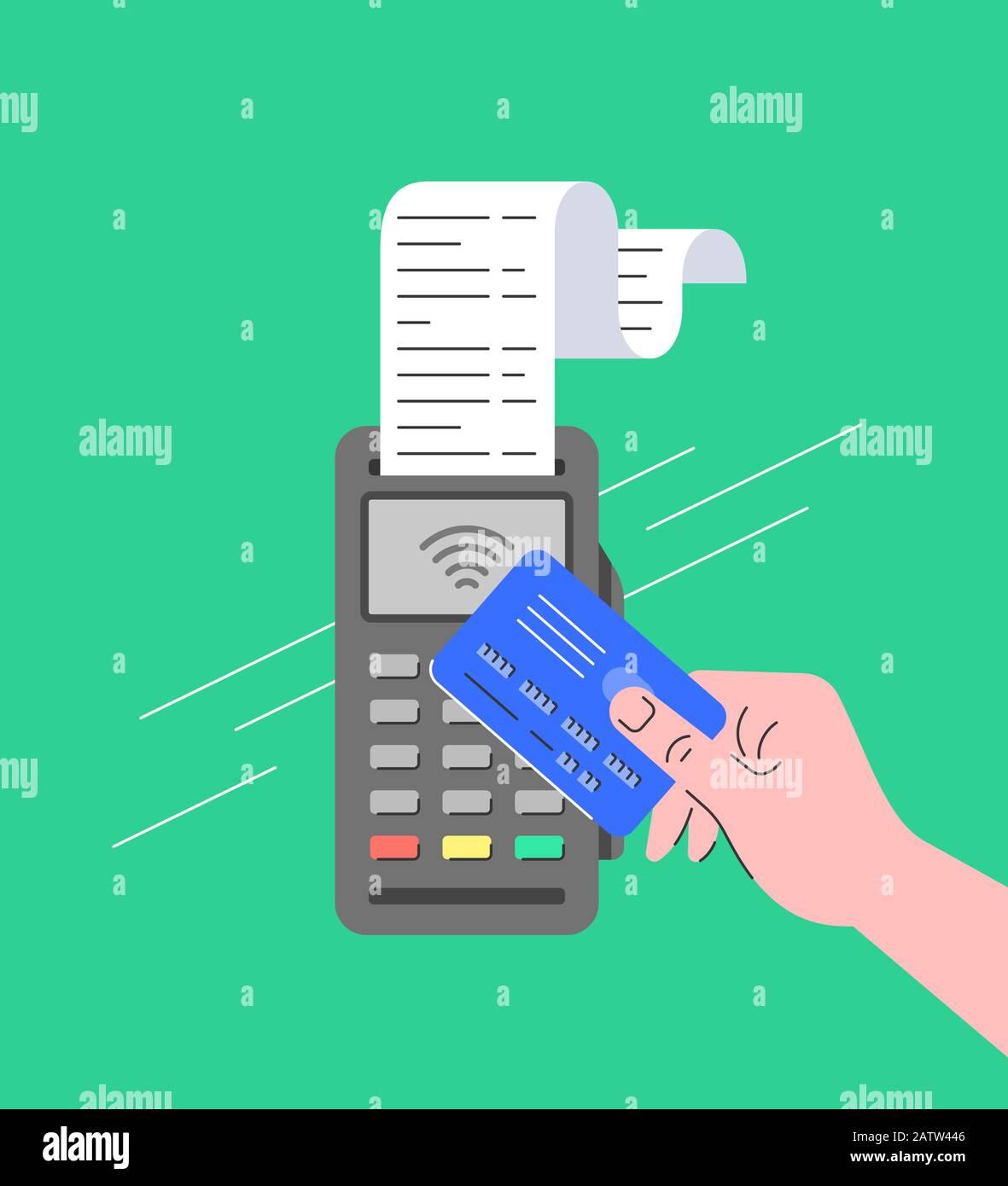 Contactless identification card reader Stock Vector Images - Alamy