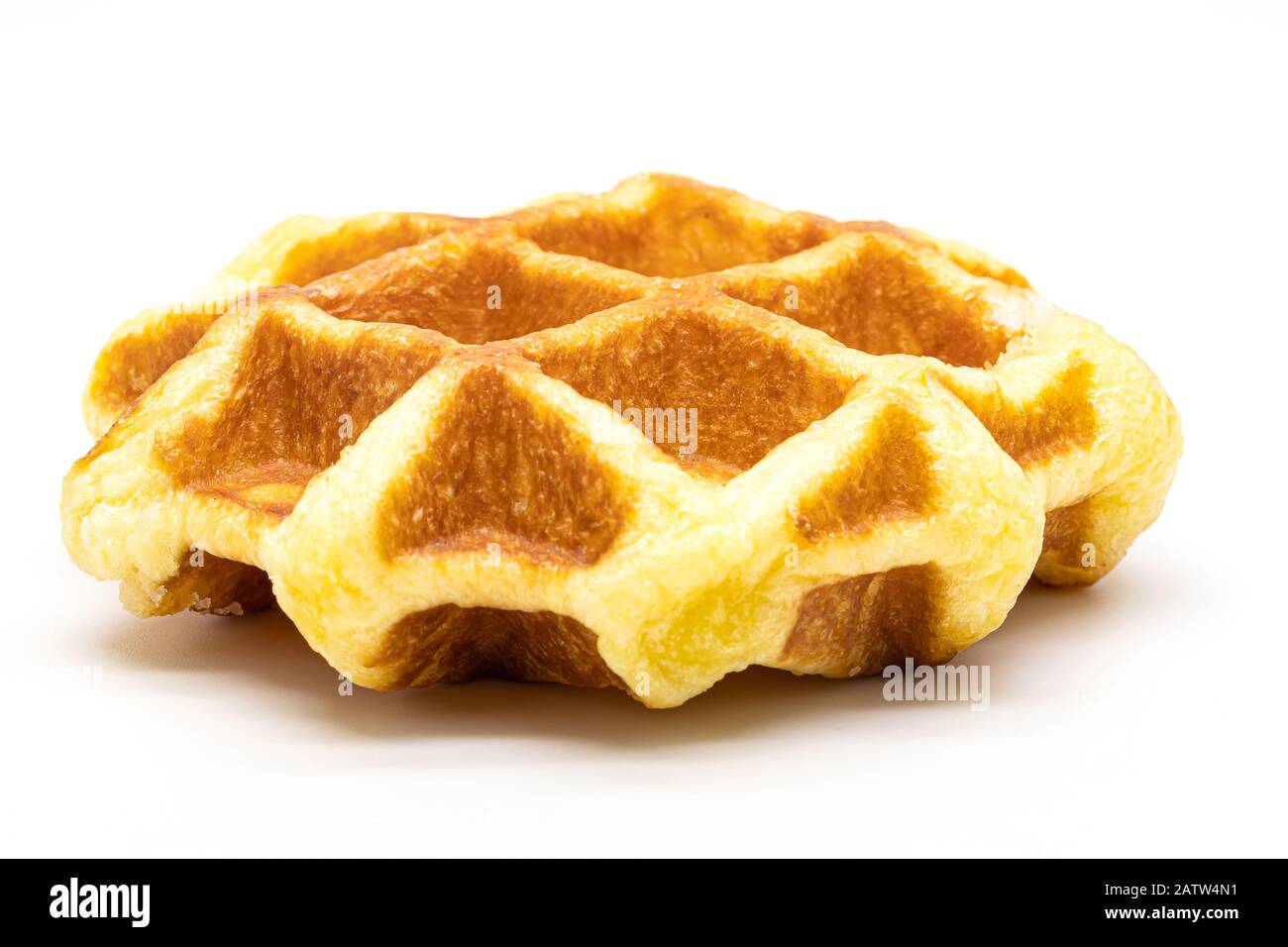 Close up fresh of waffles isolate on white background Stock Photo - Alamy