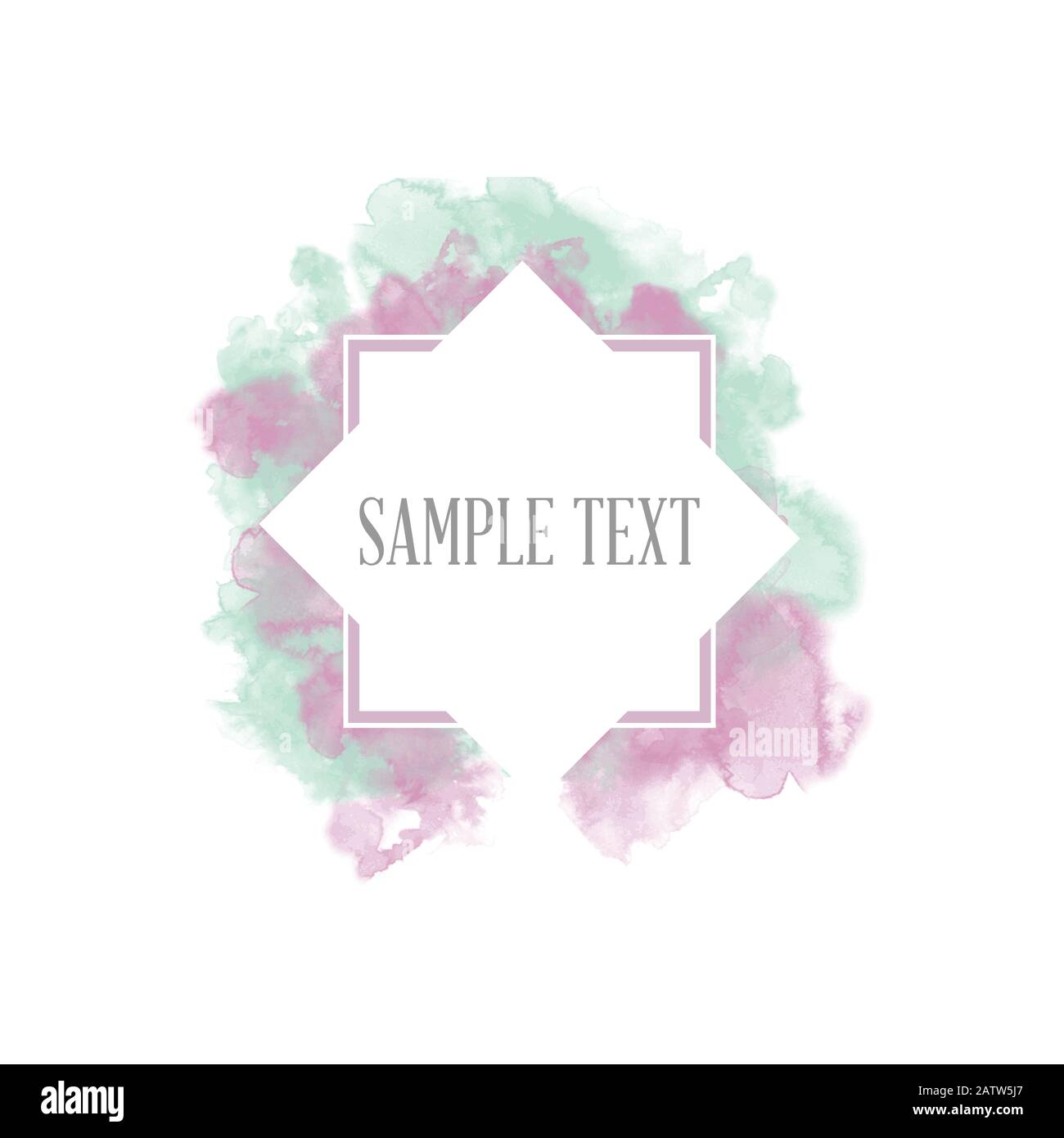 Watercolor paint splatter vector background. Isolated watercolor ...