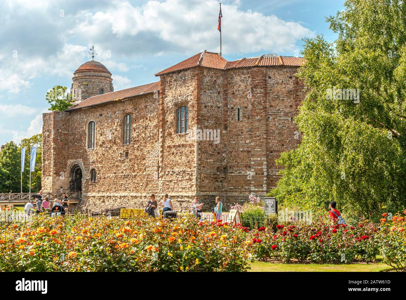 Colchester Castle in Colchester; Essex, England, is an example of a ...