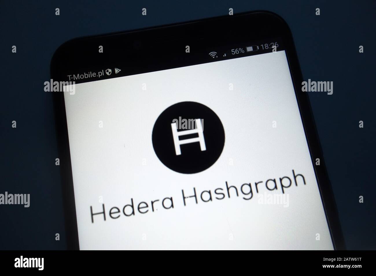 Hedera Hashgraph logo on smartphone Stock Photo - Alamy
