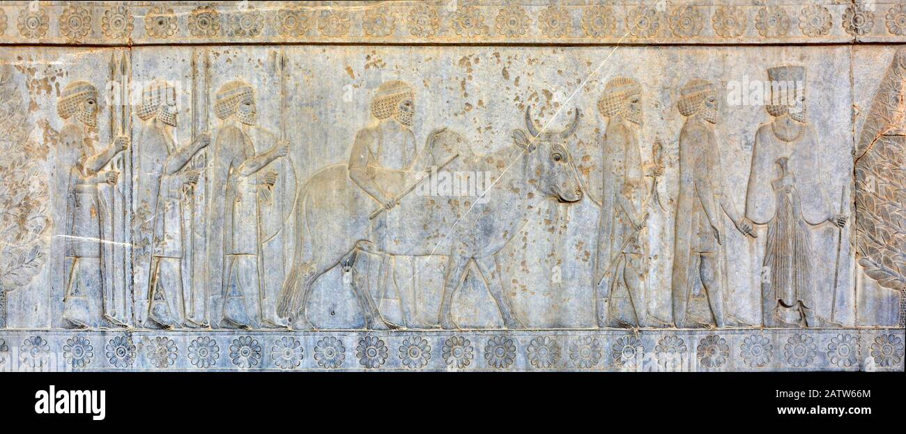 Processional Frieze On The Terrace Of The Apadana