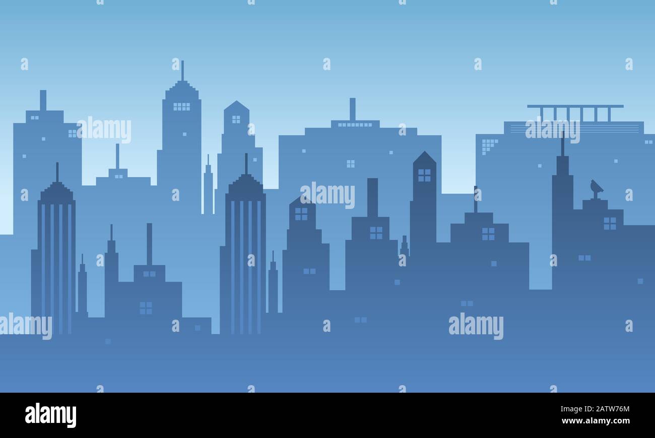 City sky line view from Stock Vector Images - Alamy