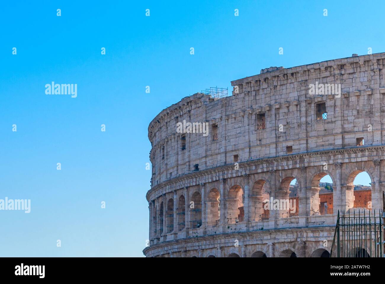 Colosseum in Rome, Italy. Ancient Roman Colosseum is one of the main ...