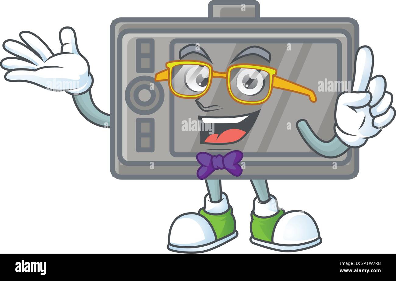 The Geek character of wacom mascot design Stock Vector Image & Art - Alamy