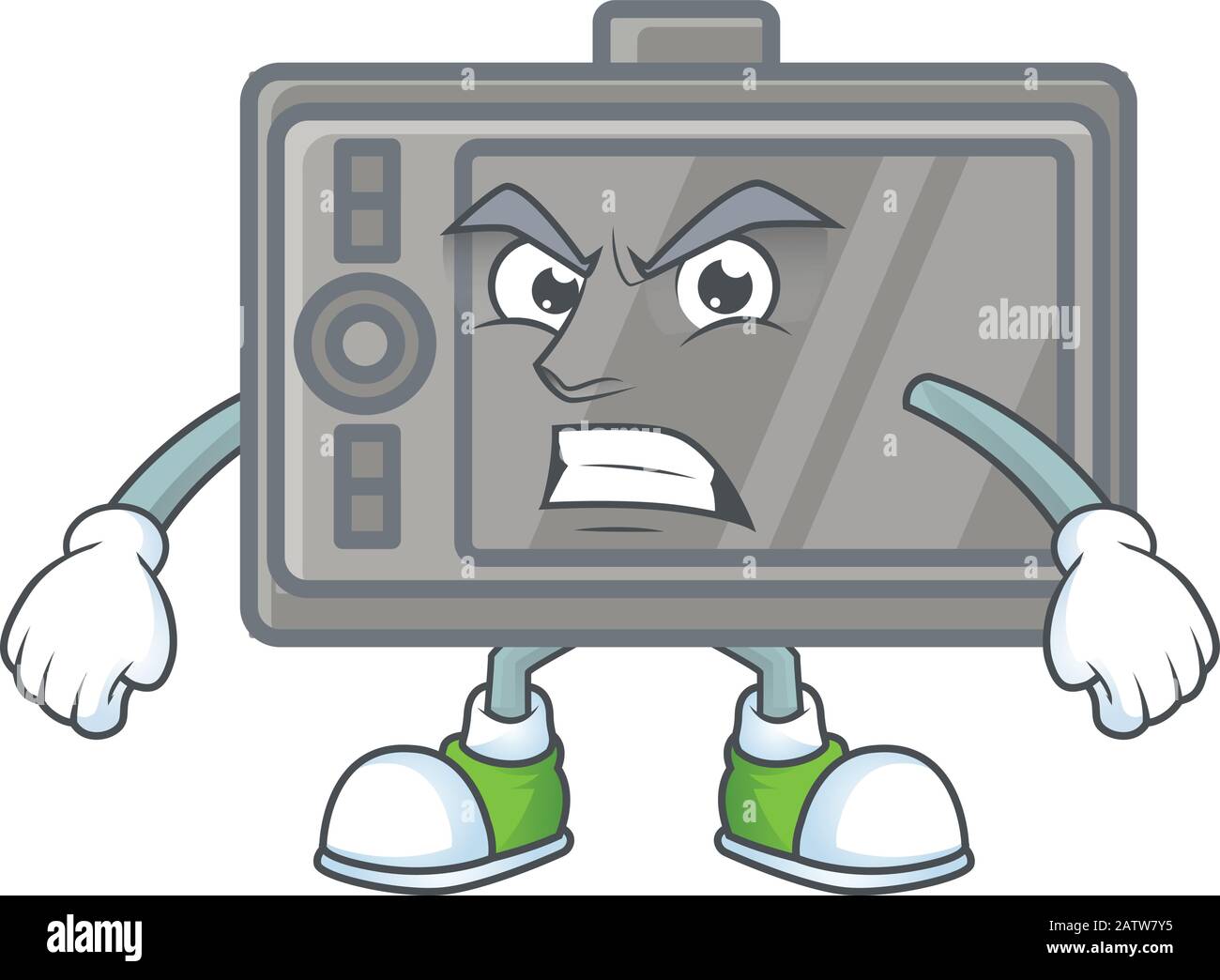 cartoon character of wacom with angry face Stock Vector Image & Art - Alamy
