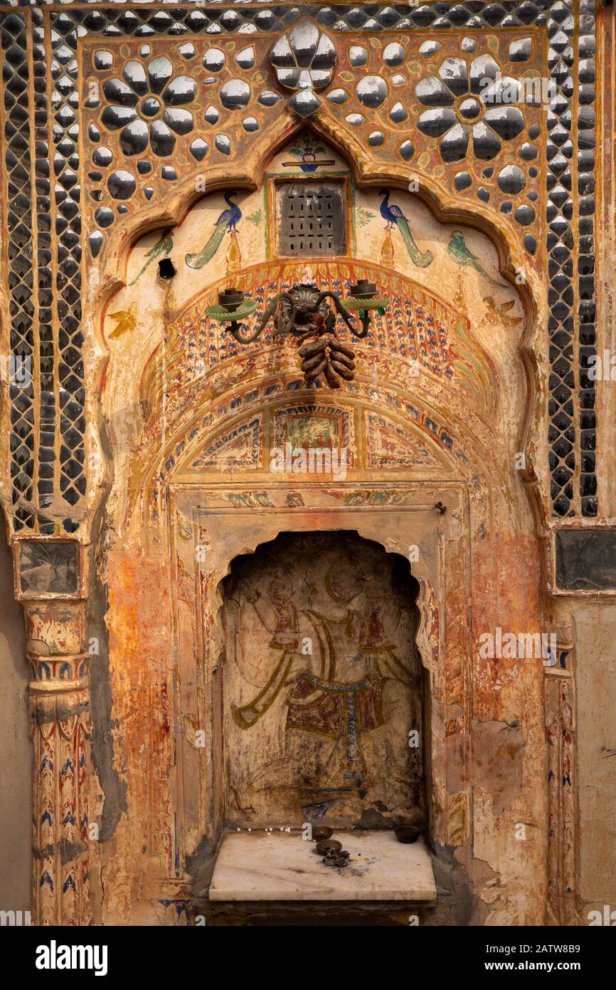 India, Rajasthan, Shekhawati, Ramgarh, Kehemka Shani Mandir temple ...