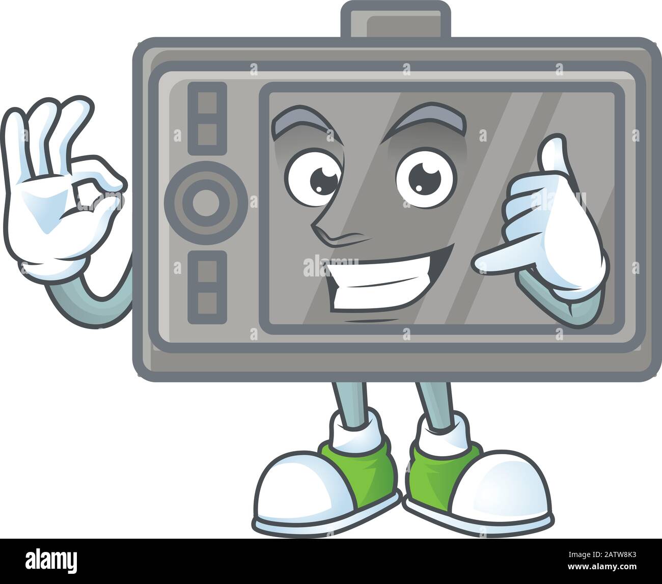 Call me funny wacom mascot picture style Stock Vector Image & Art - Alamy