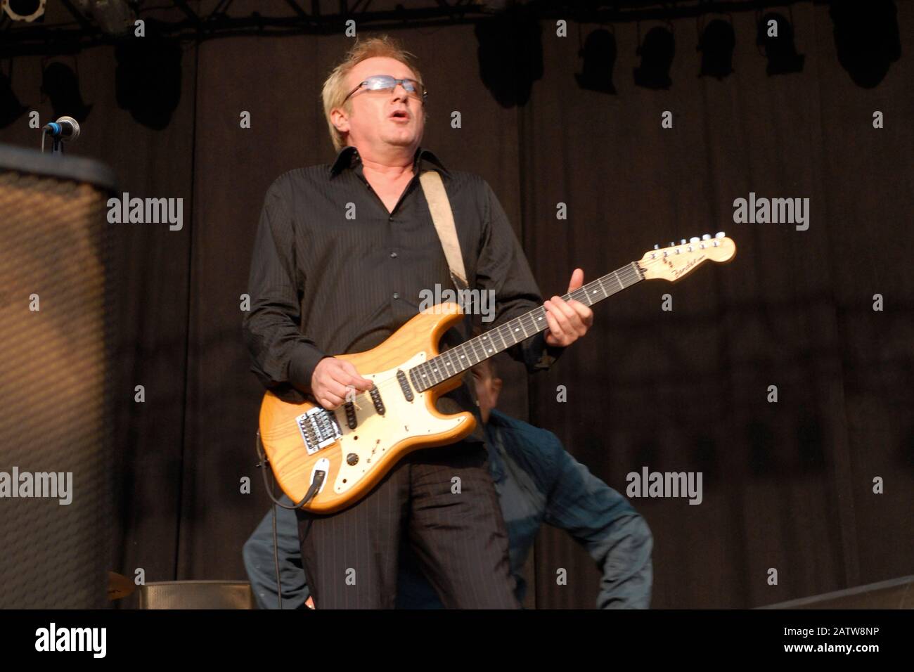 Andy Gill of Gang of Four performs on stage during Azkena Rock Festival ...