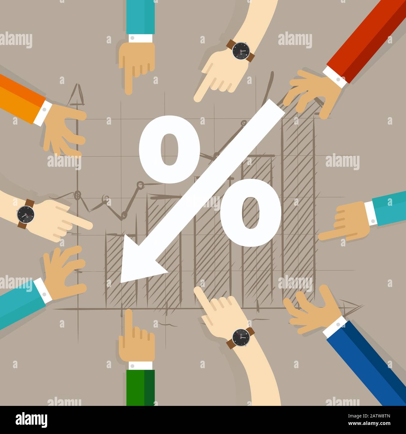 Negative interest rates Stock Vector Images - Alamy