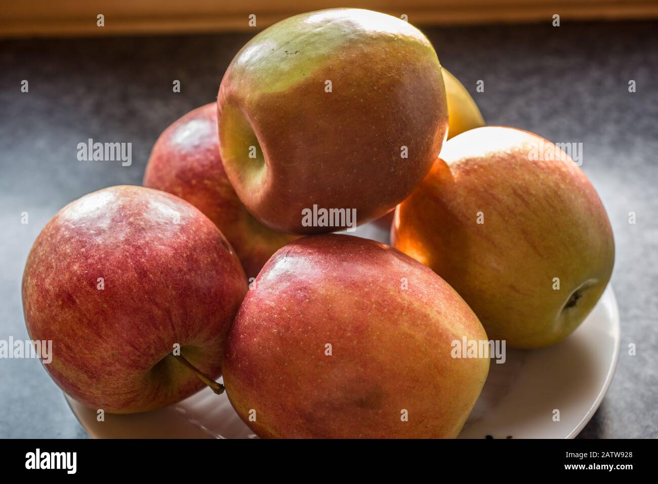Crunchy apples on the apple tree hi-res stock photography and images ...