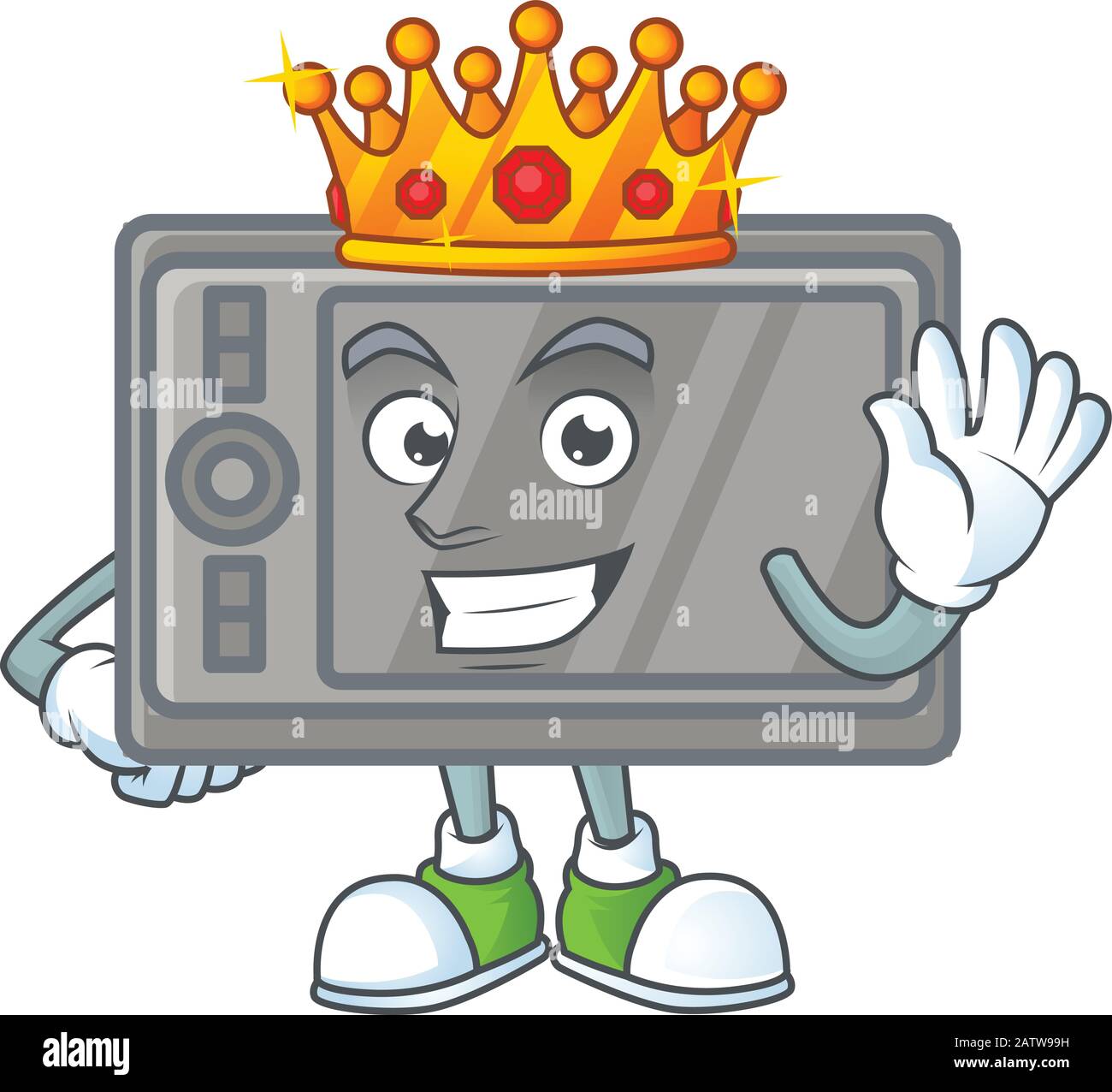 A dazzling of wacom stylized of King on cartoon mascot design Stock ...