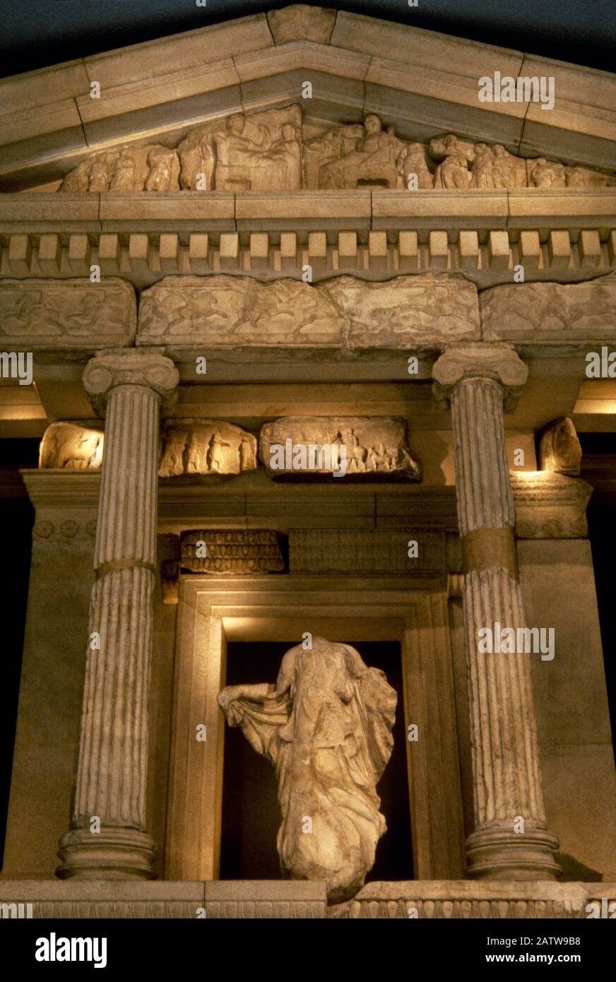 The Nereid Monument. 390-380 BC. Monumental tomb of Xanthos. Partial ...