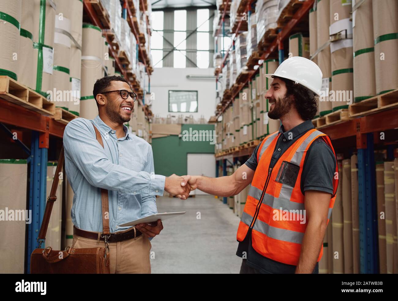 Happy Warehouse Workers