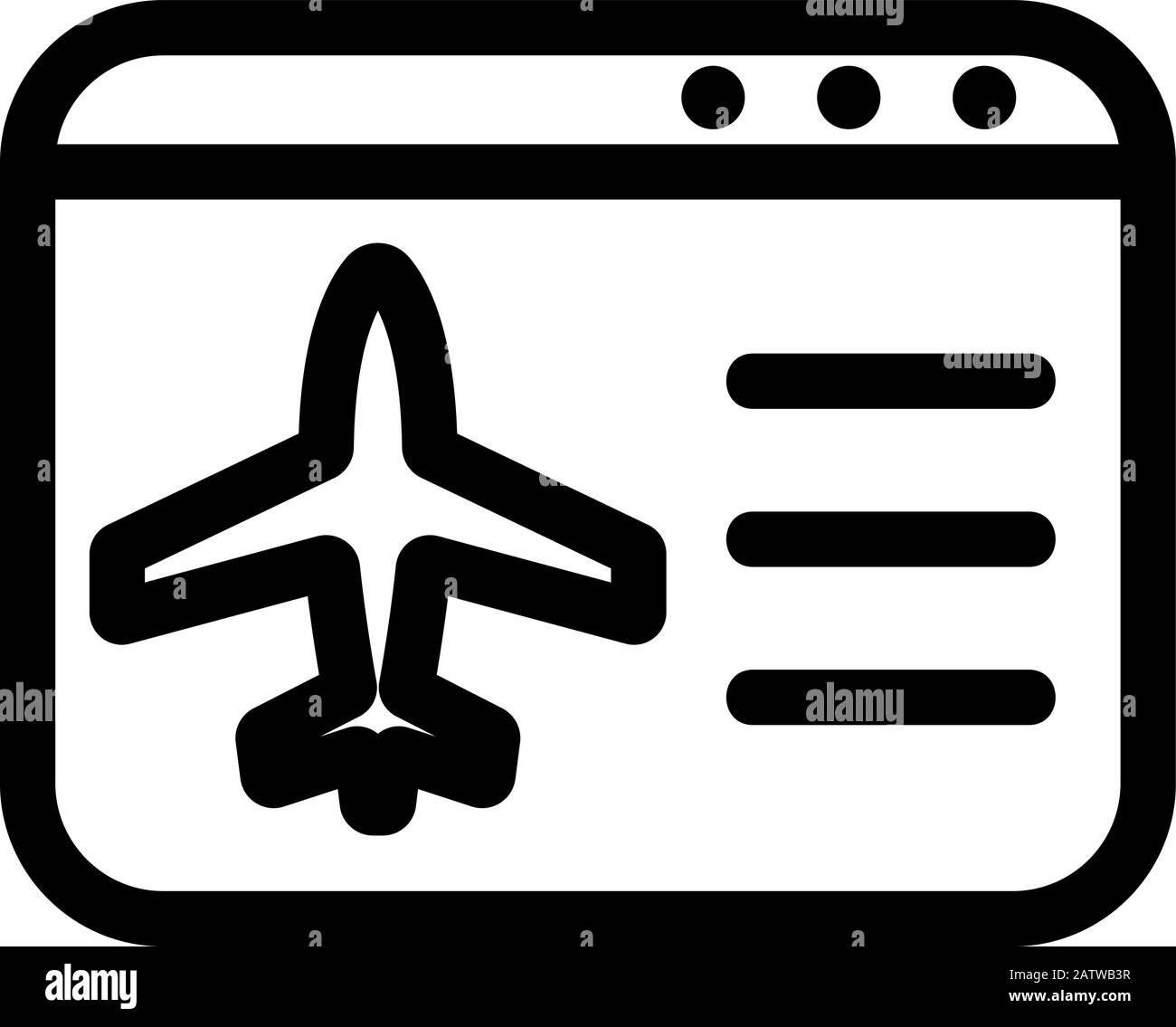 Plane icon vector airfares. Isolated contour symbol illustration Stock ...