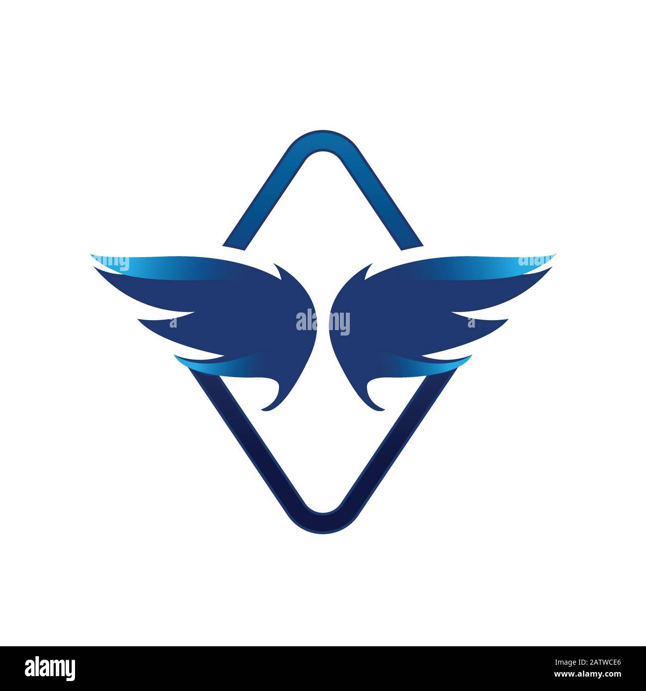 Falcon Wings Logo Template vector icon logo design Stock Vector Image ...