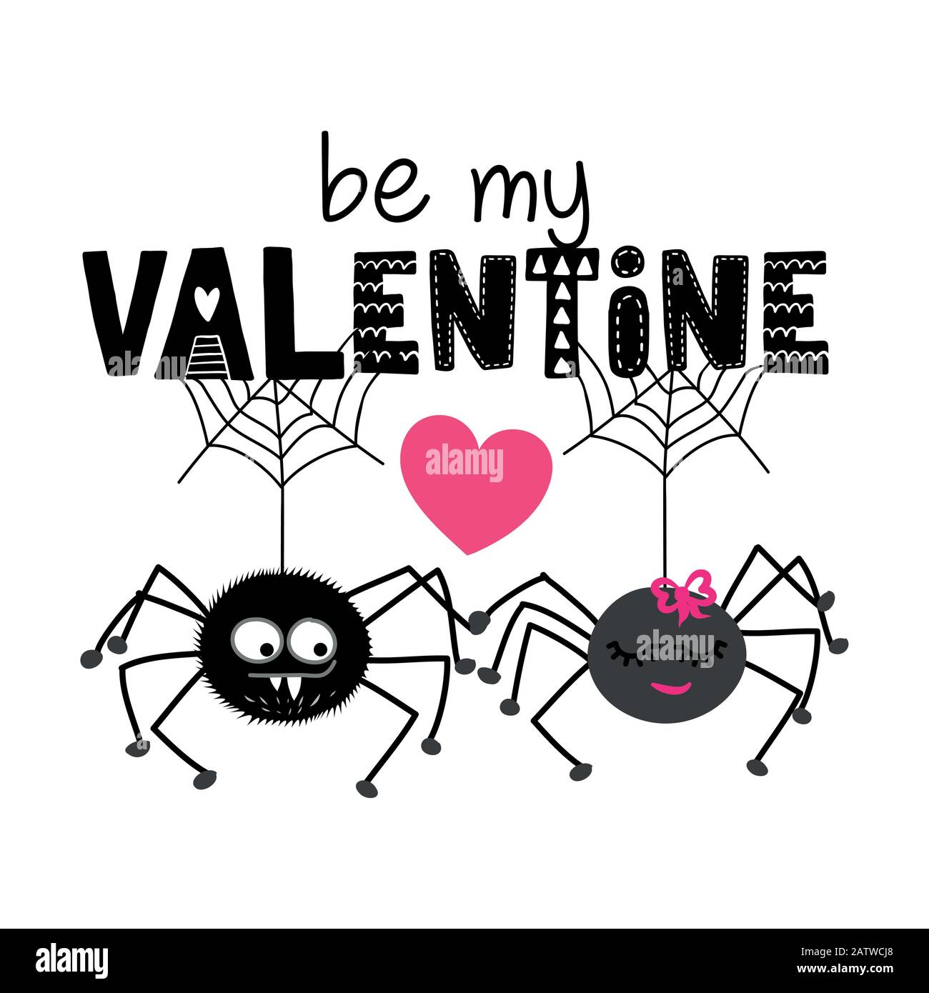 Spider lovers Stock Vector Images - Alamy