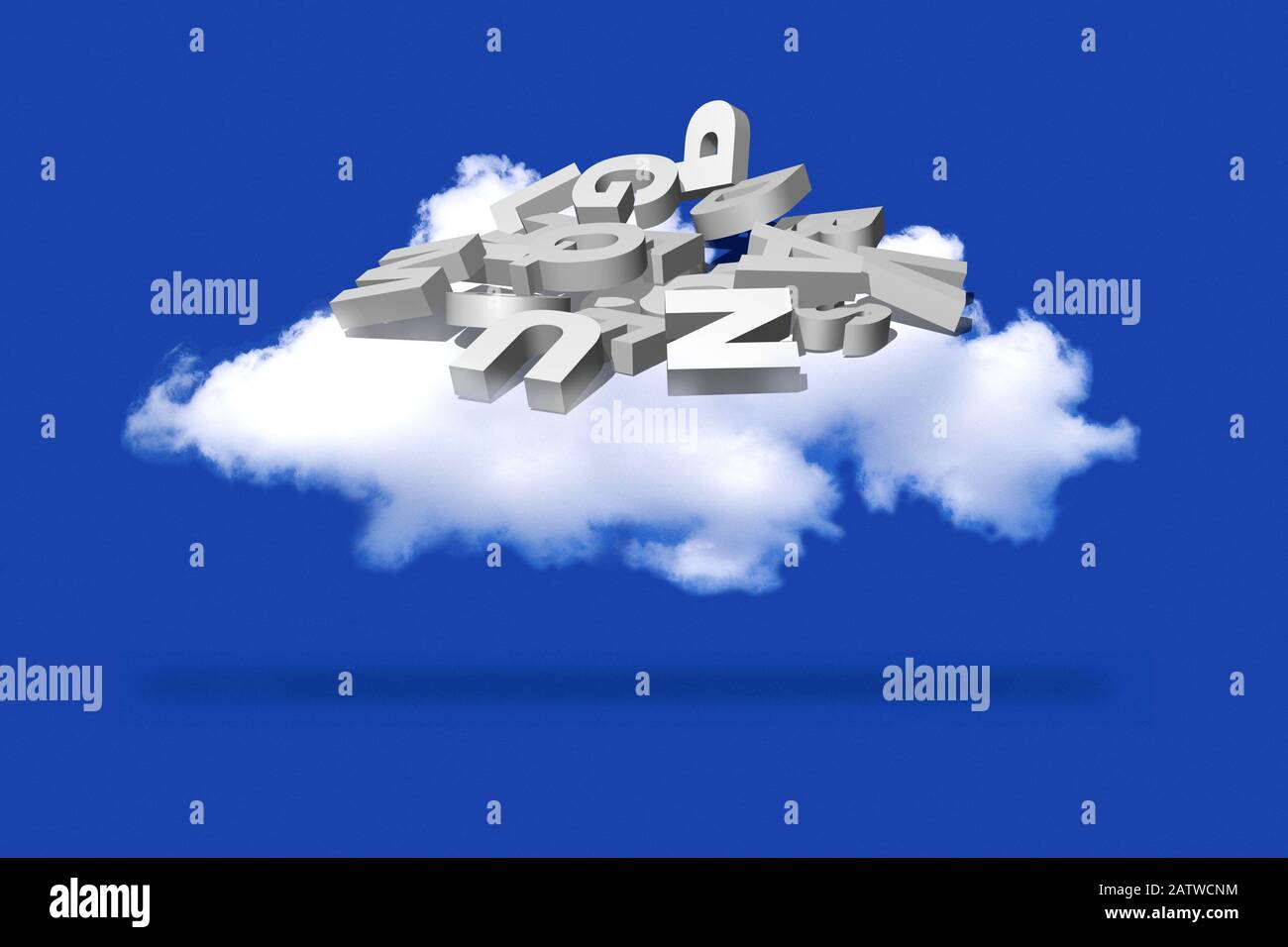 3d cloud illustration hi-res stock photography and images - Alamy