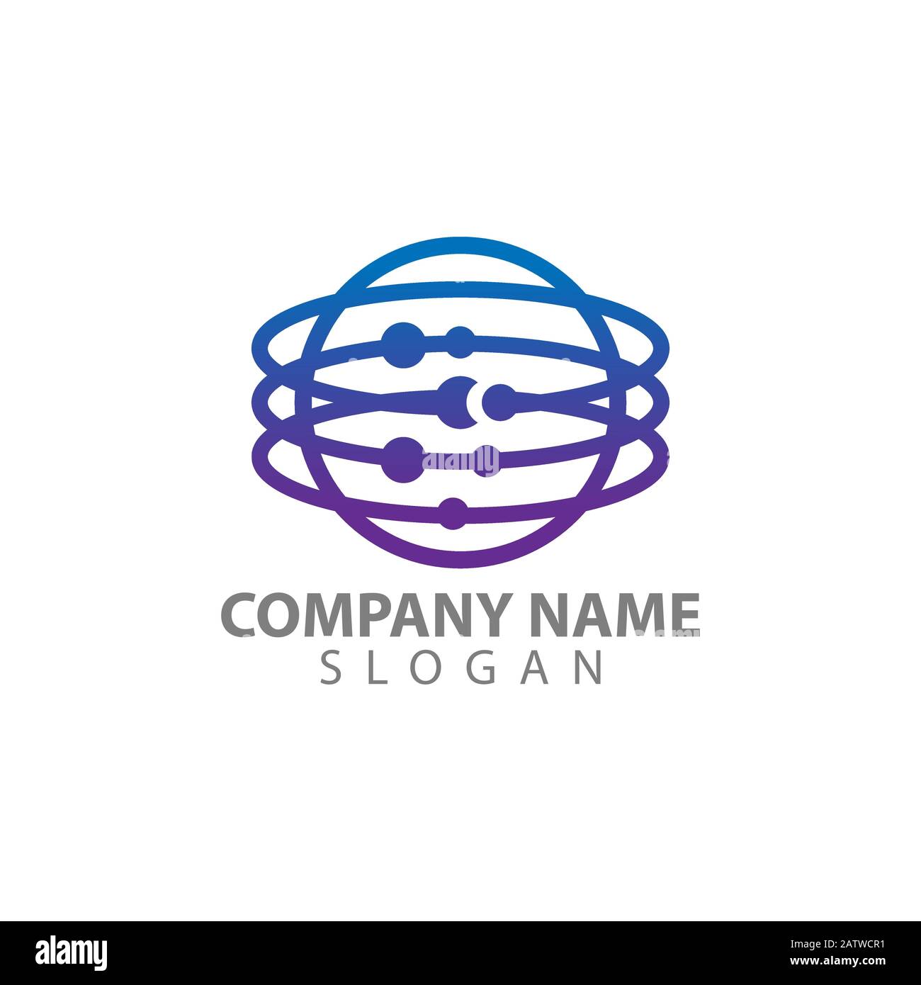 Orbit Tech Logo Template Design. Creative Vector Emblem, for Icon or ...