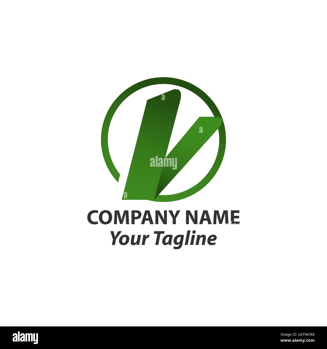 V letter logo hi-res stock photography and images - Alamy