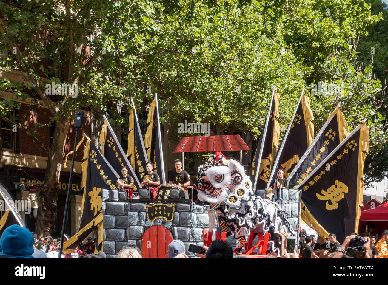 Chinese New Year celebrations in Chinatown, Melbourne Stock Photo - Alamy