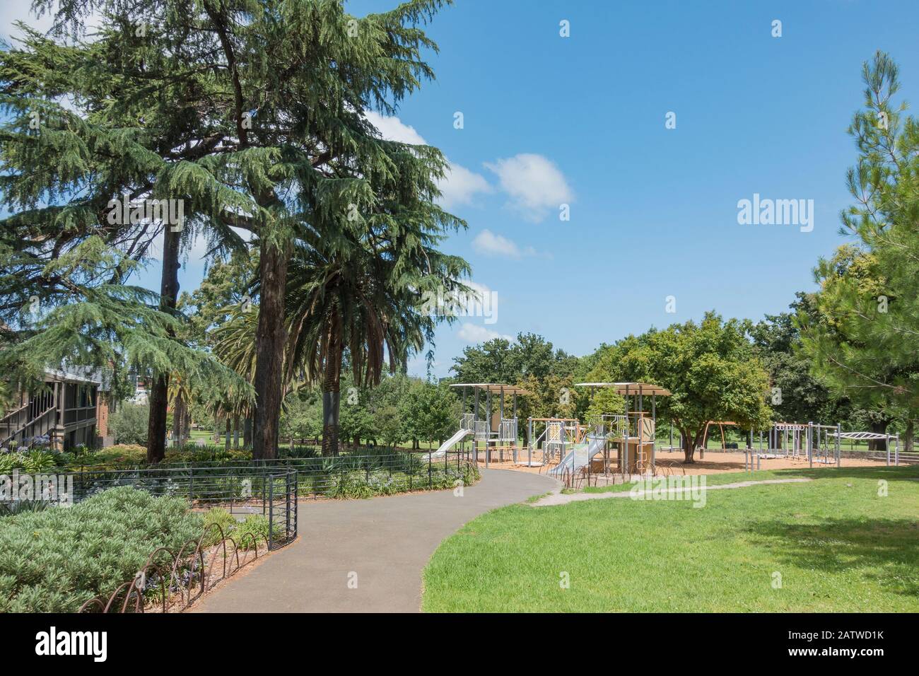 Fawkner Park in summer, Melbourne, Australia Stock Photo - Alamy