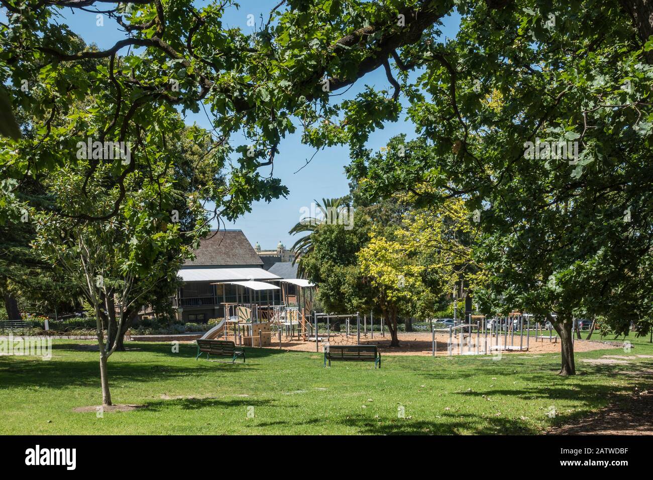 Summertime in Fawkner Park, Melbourne, Australia Stock Photo - Alamy