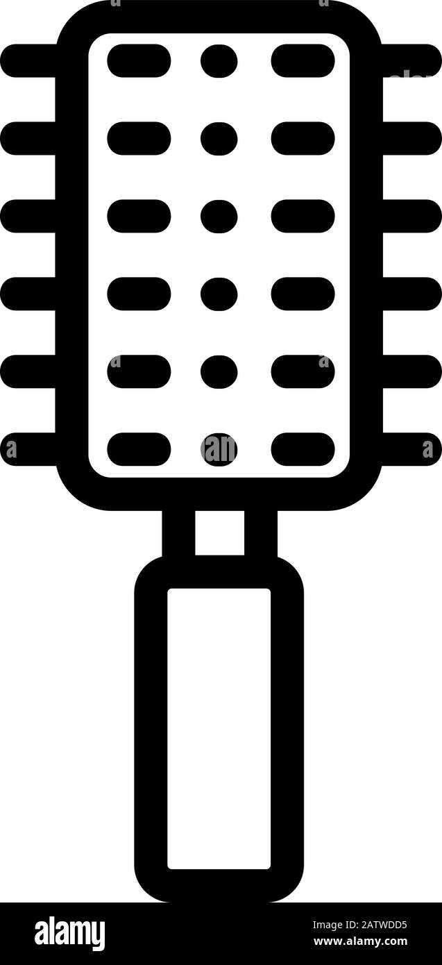 comb icon vector. Isolated contour symbol illustration Stock Vector ...