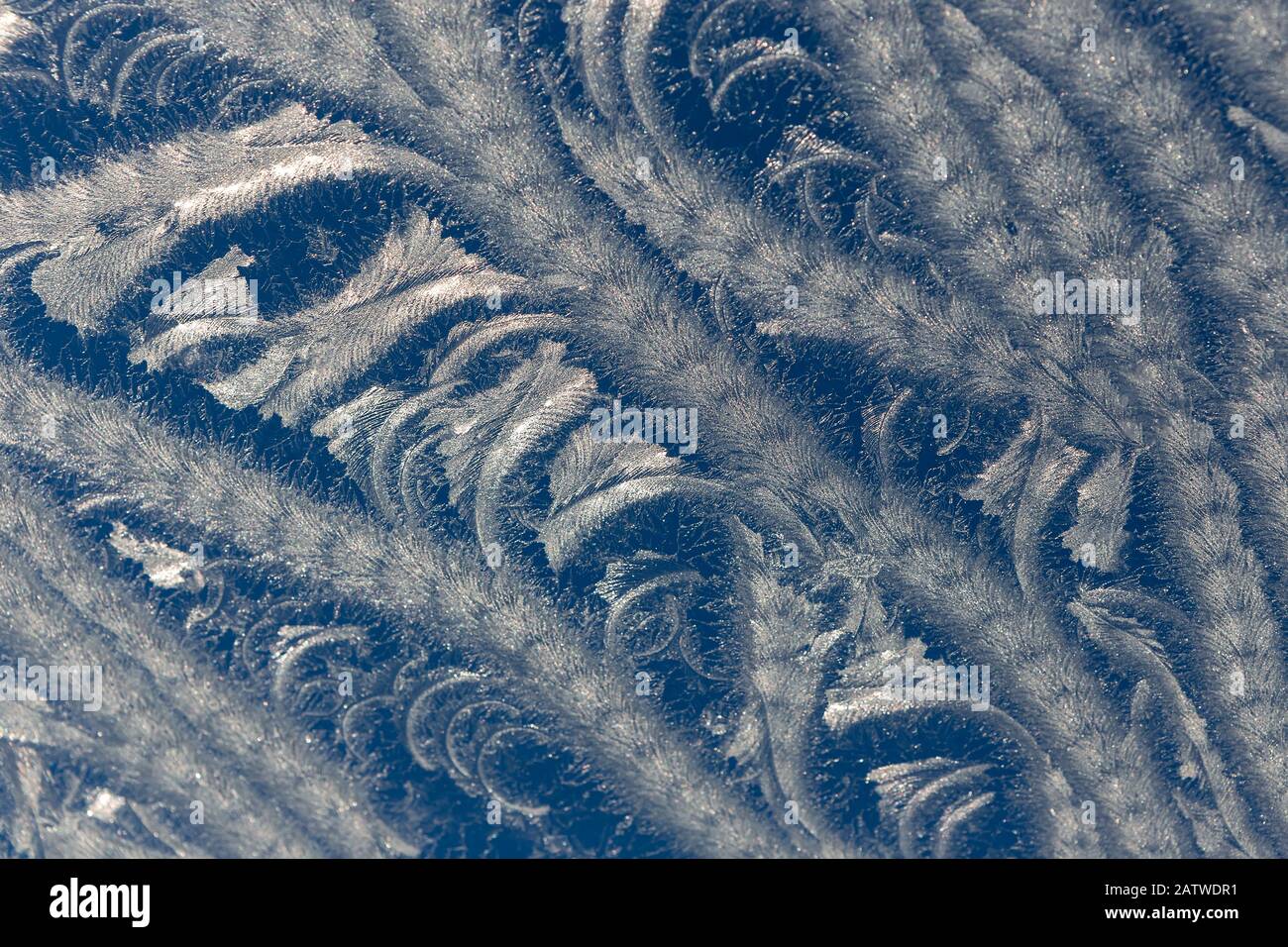 frost pattern on the glass Stock Photo - Alamy