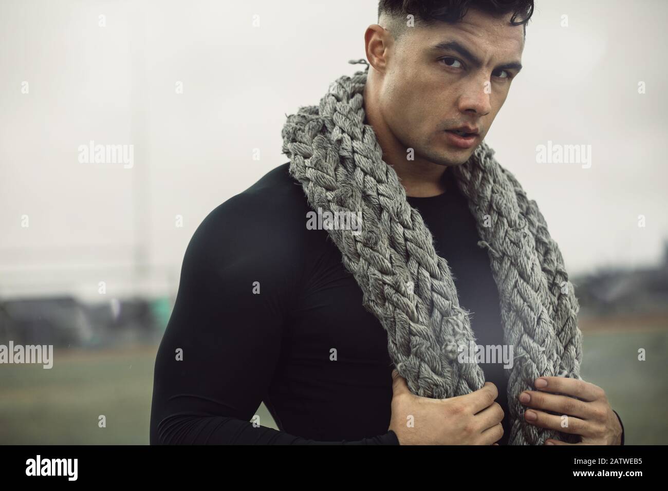 Neck in rope hi-res stock photography and images - Alamy