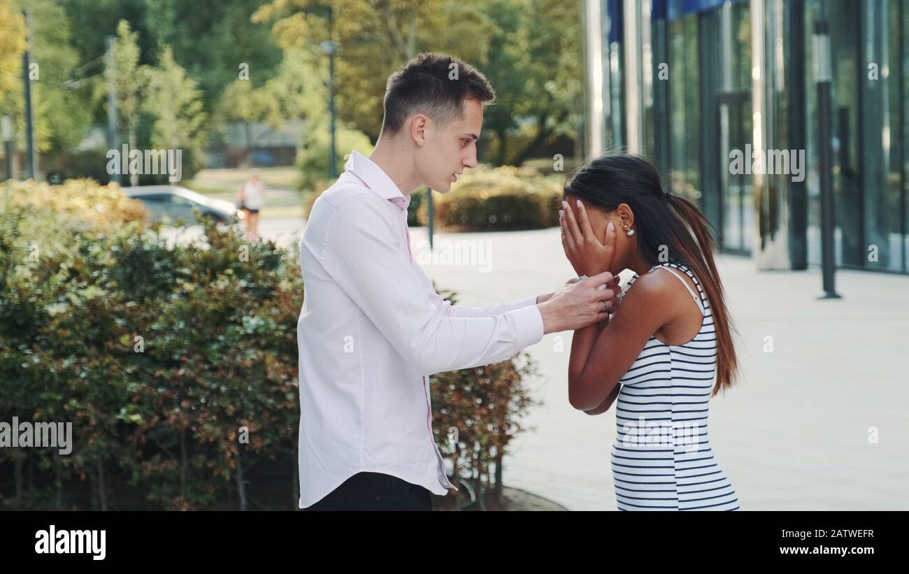 Couple crying betrayal hi-res stock photography and images - Alamy