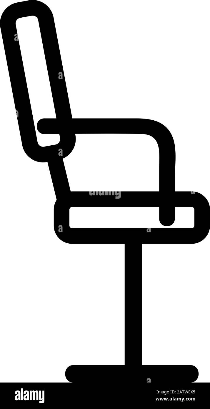 chair icon vector. Isolated contour symbol illustration Stock Vector ...