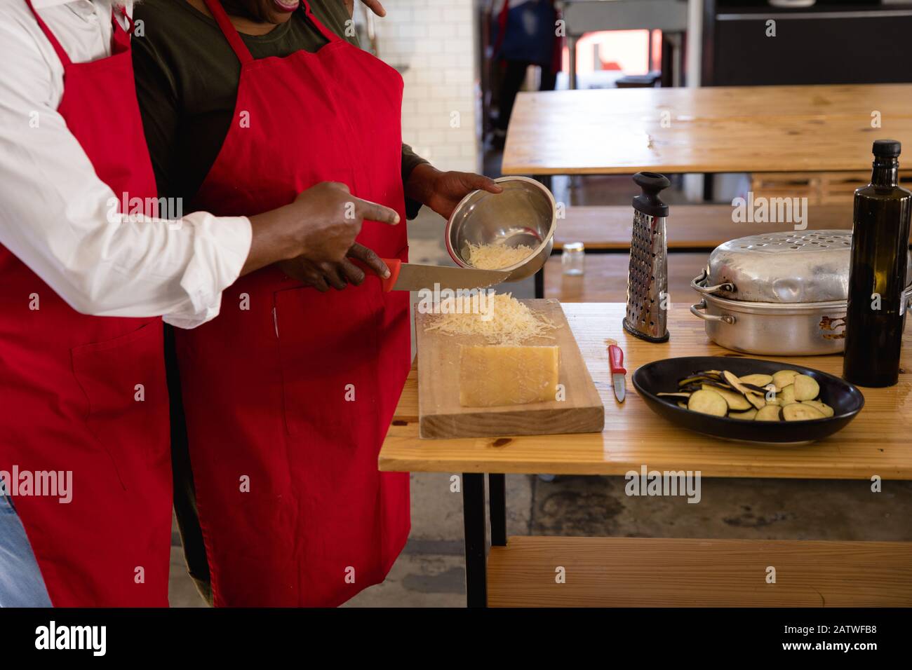African chefs cooking together Stock Photo - Alamy