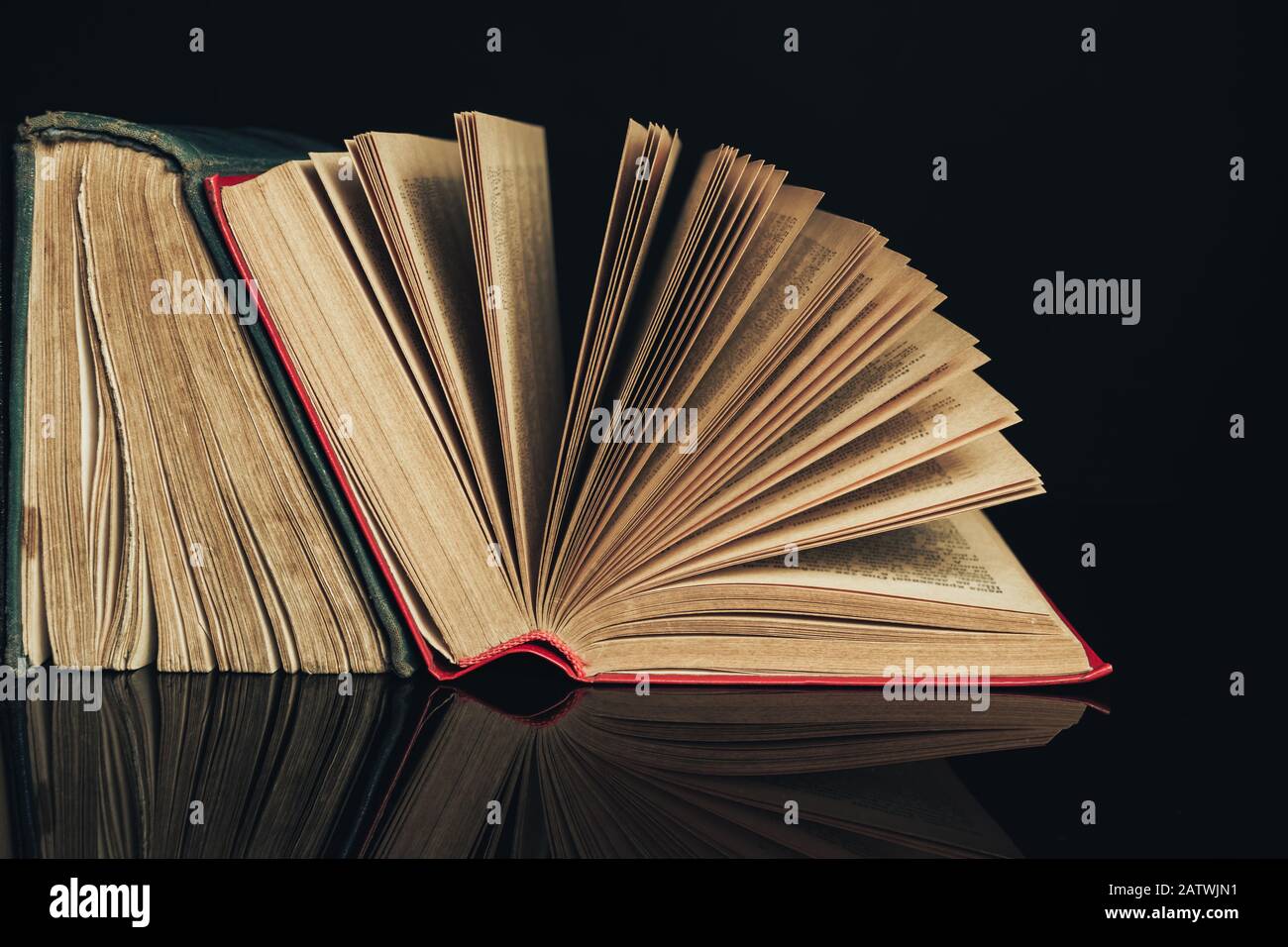 Close up ancient books. Pattern background for design. The book on a ...