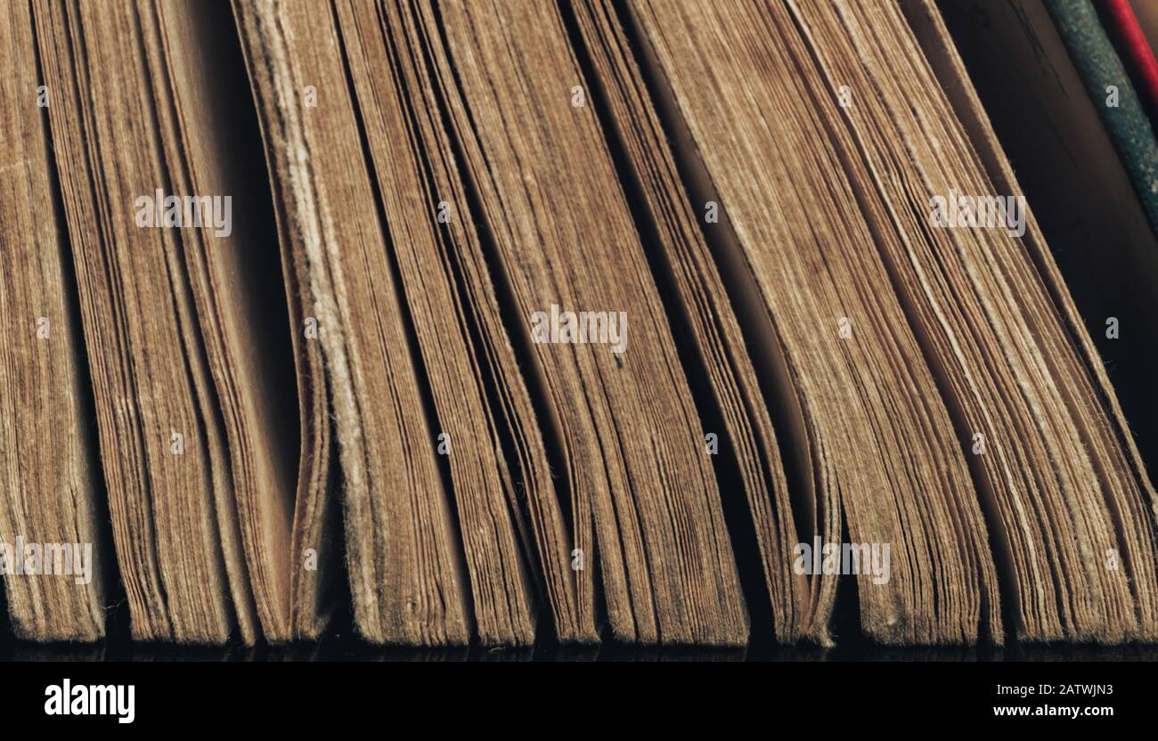 Close up beautiful ancient books pages pattern background for design ...