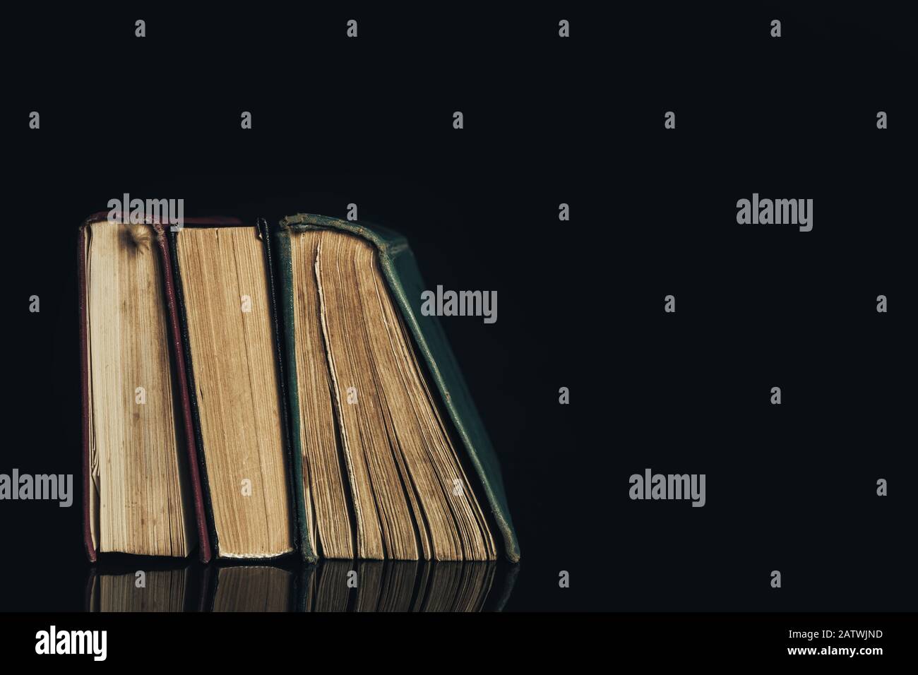 Beautiful ancient books. Pattern background for design. The book on a ...