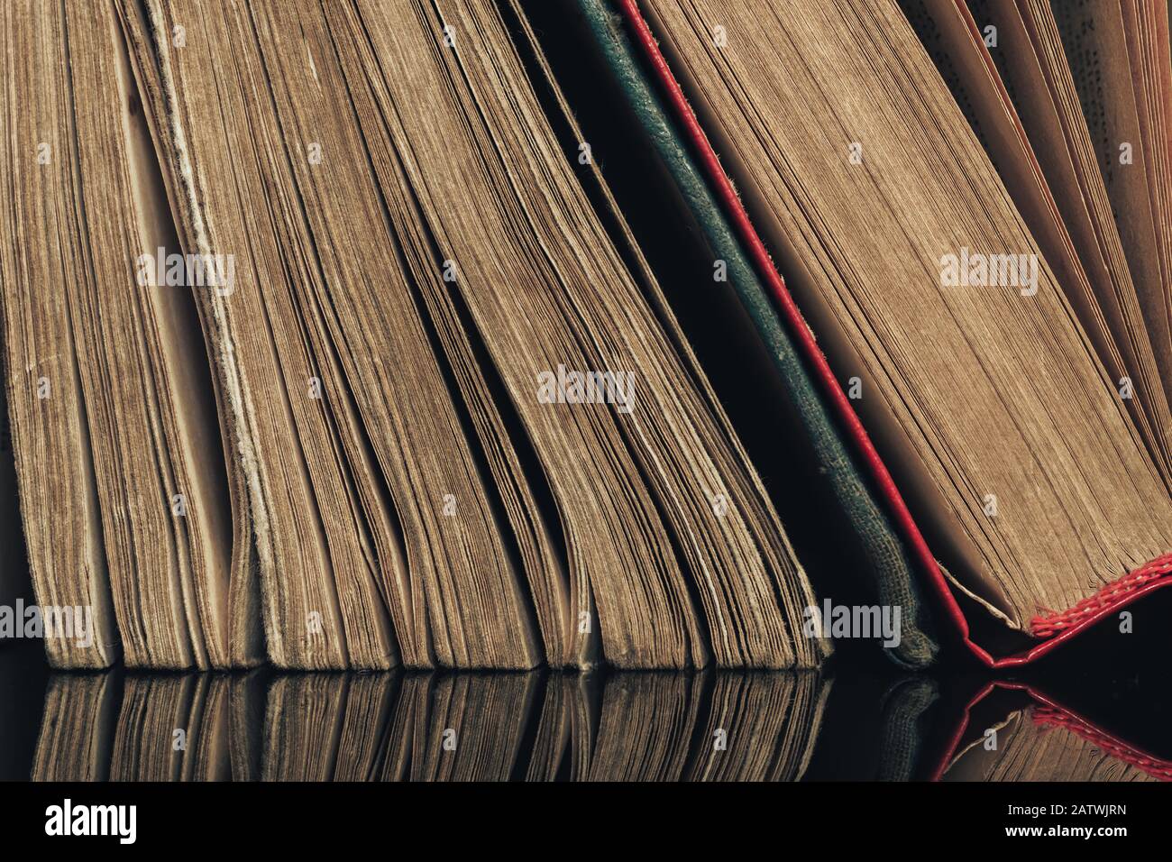 Close up beautiful ancient books pages pattern background for design ...