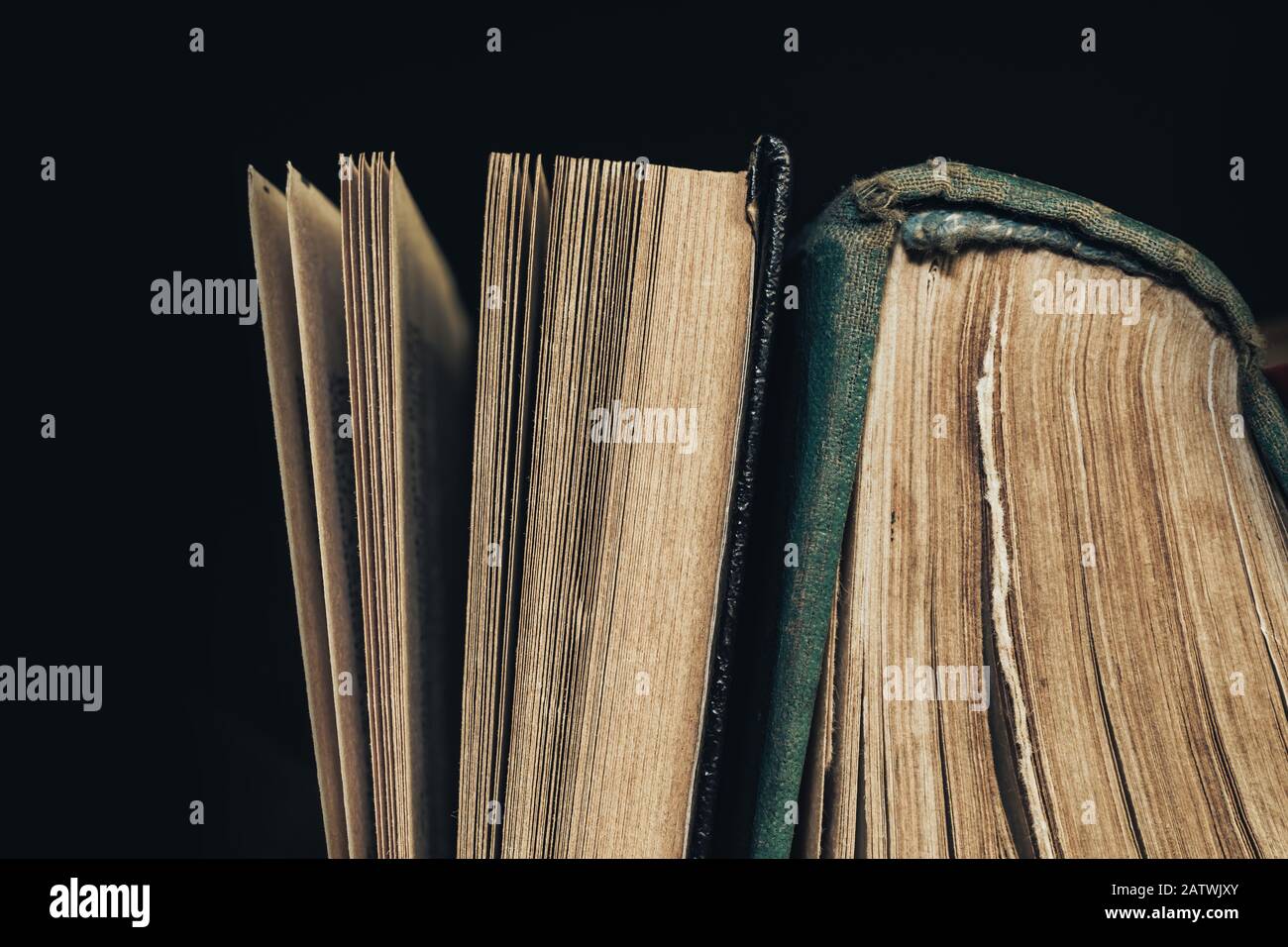 Close up beautiful ancient books pattern background for design Stock ...