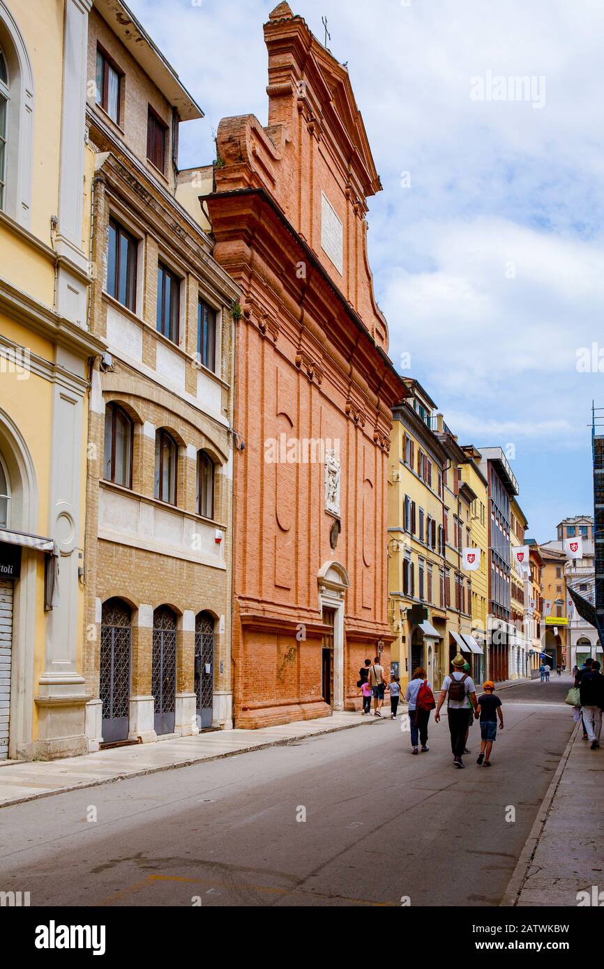 Italy Marche Jesi: Corso Giacomo Matteotti Stock Photo - Alamy