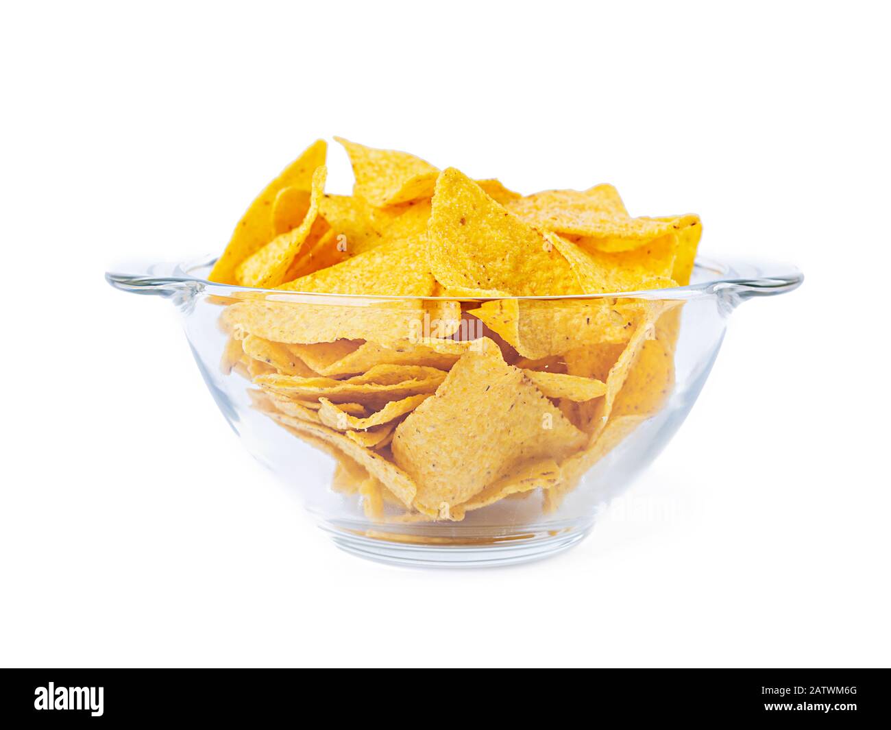 Nachos with cheese. Corn chips isolated on white background Stock Photo ...