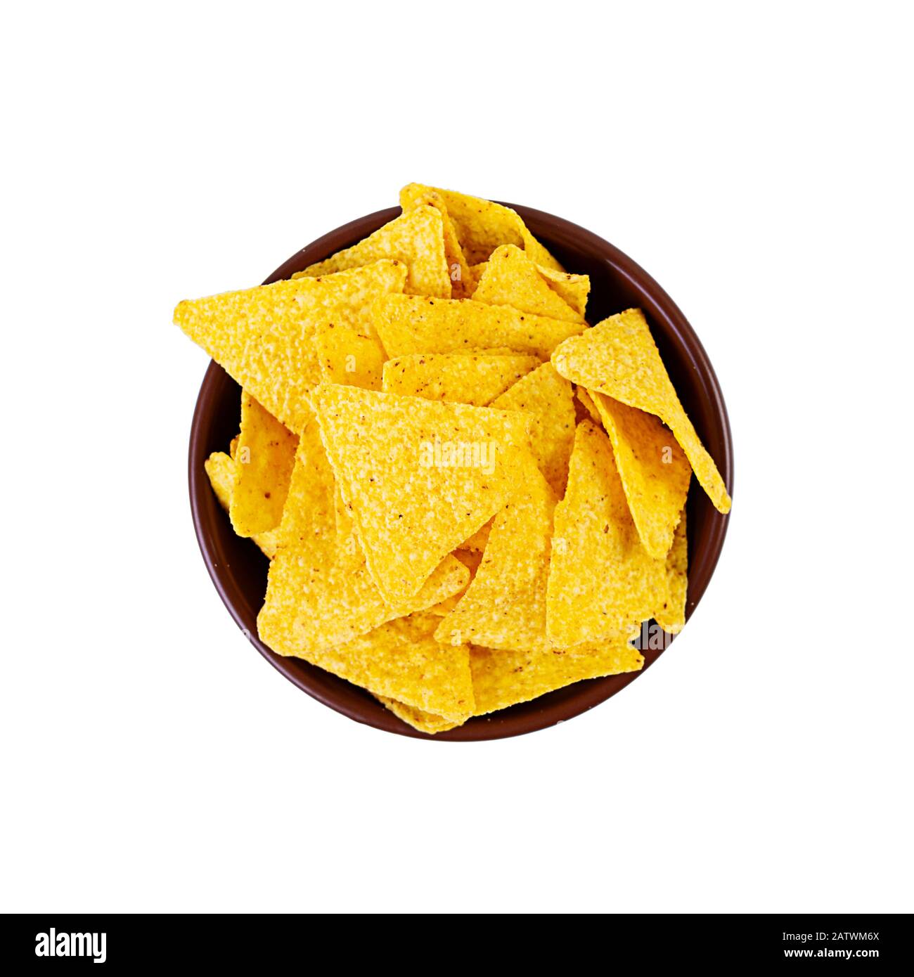 Nachos with cheese. Corn chips isolated on white background Stock Photo ...