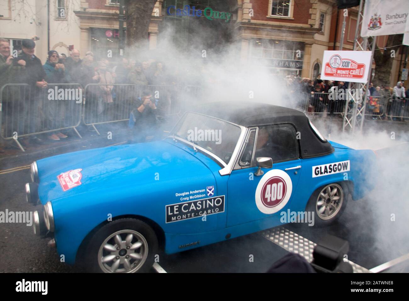 Monte Carlo Rally Banbury MG Midget Stock Photo - Alamy