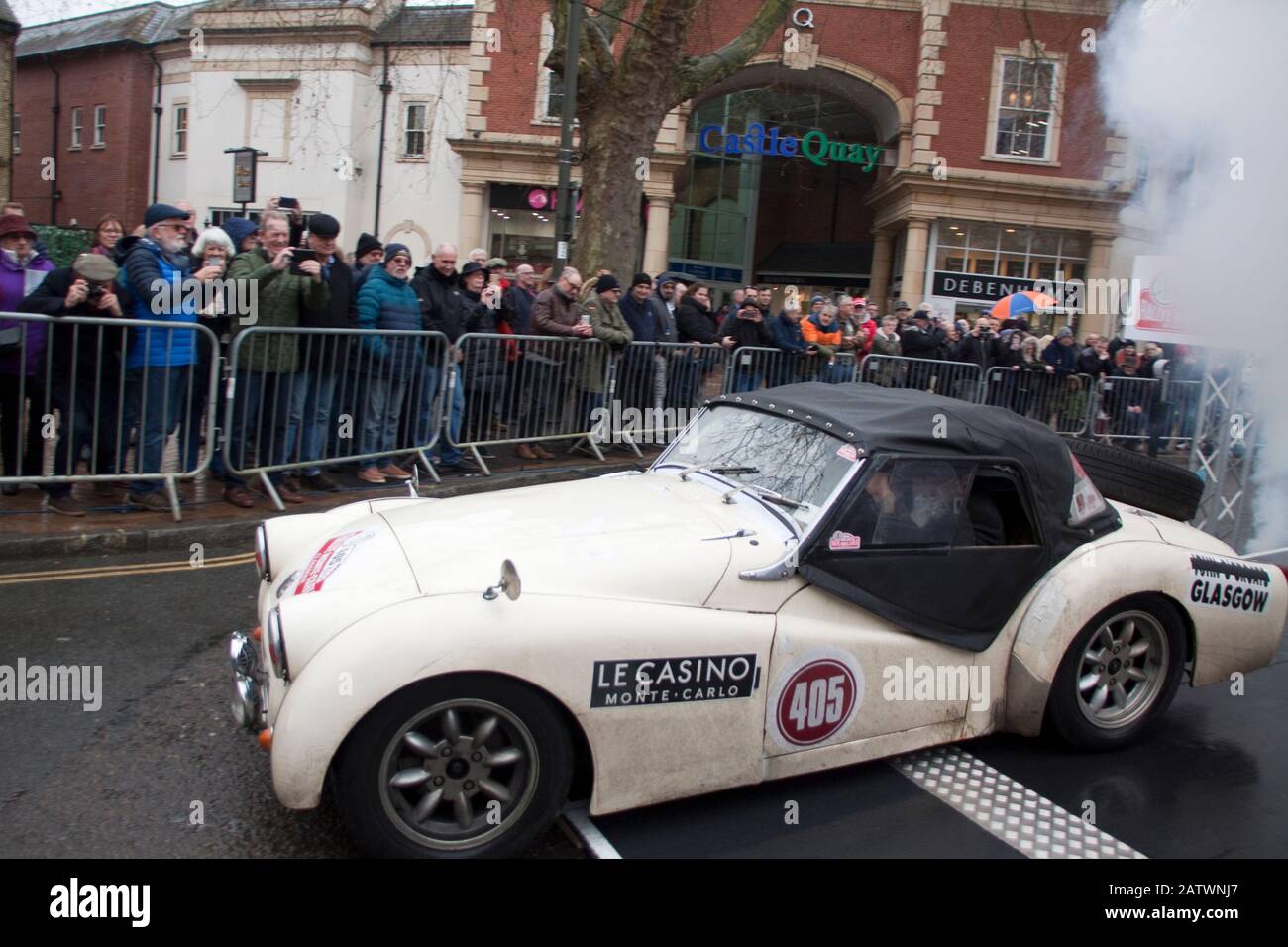 Monte Carlo Rally Banbury Triumph TR3 Stock Photo - Alamy